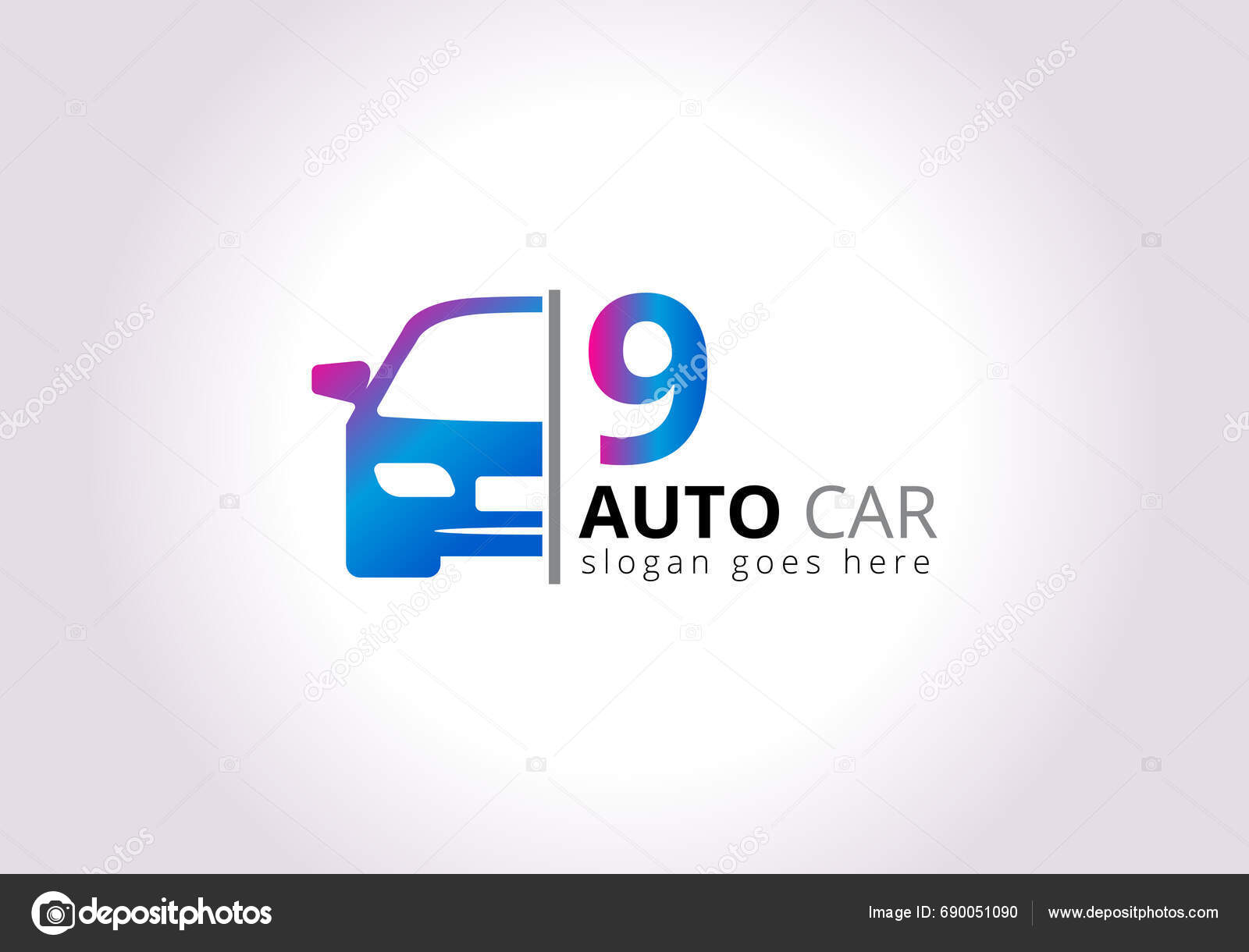 Carta Carro Logotipo Design Modelo Inspiração Ilustração Vetorial ...