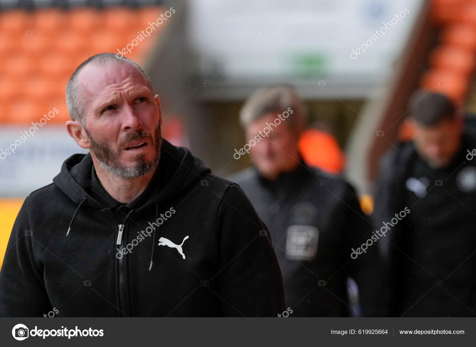 Michael Appleton Manager Blackpool Arrives Stadium Sky Bet Championship ...