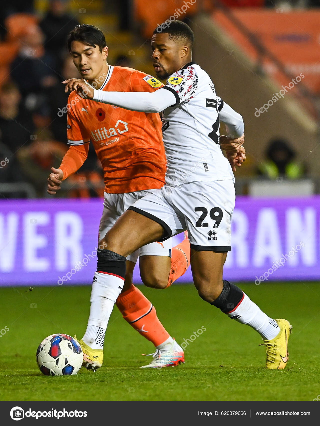 Chuba Akpom Middlesbrough Action Game Ball Sky Bet Championship Match ...