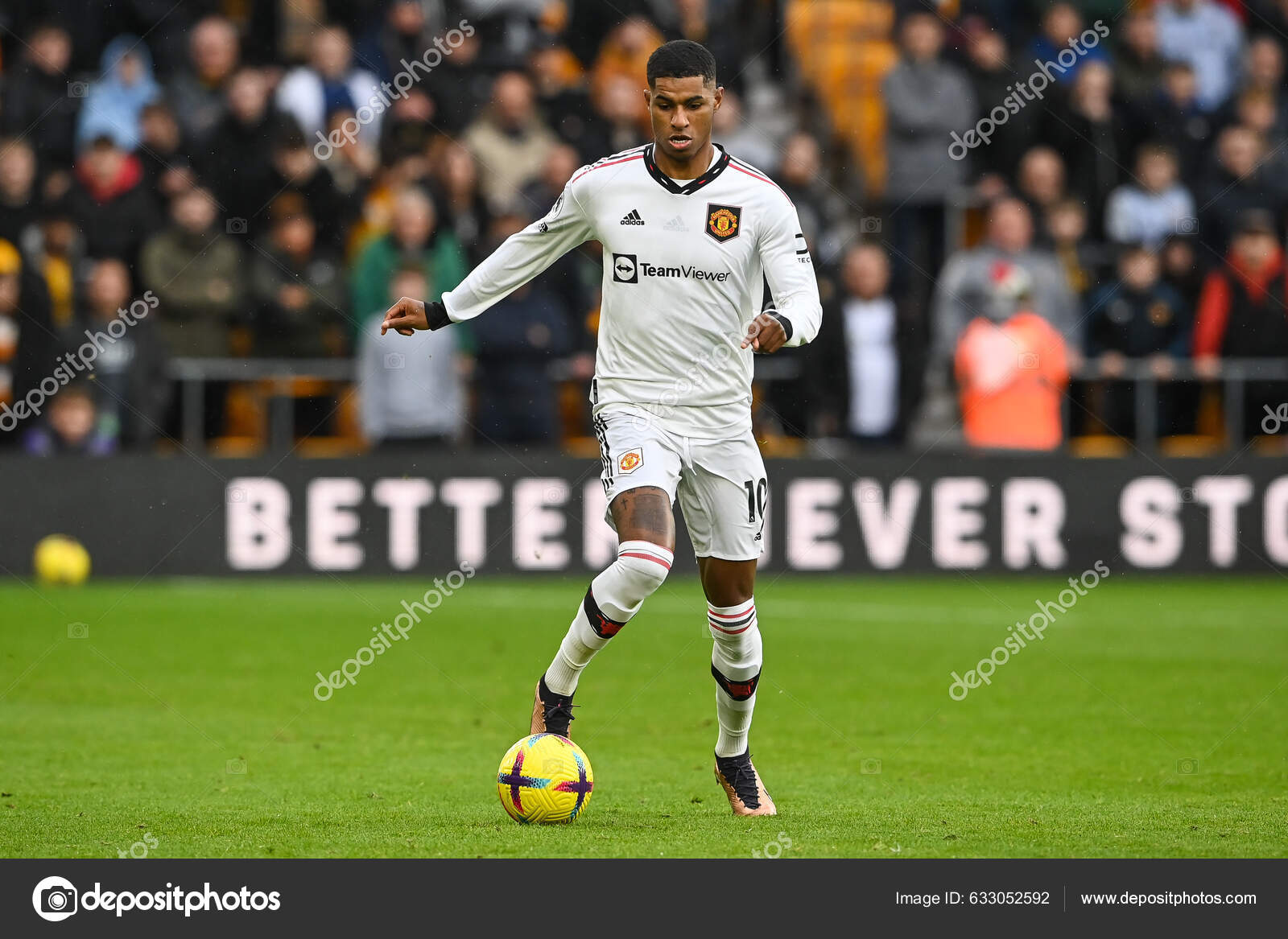 Marcus Rashford Manchester United Makes Break Ball Premier League Match ...