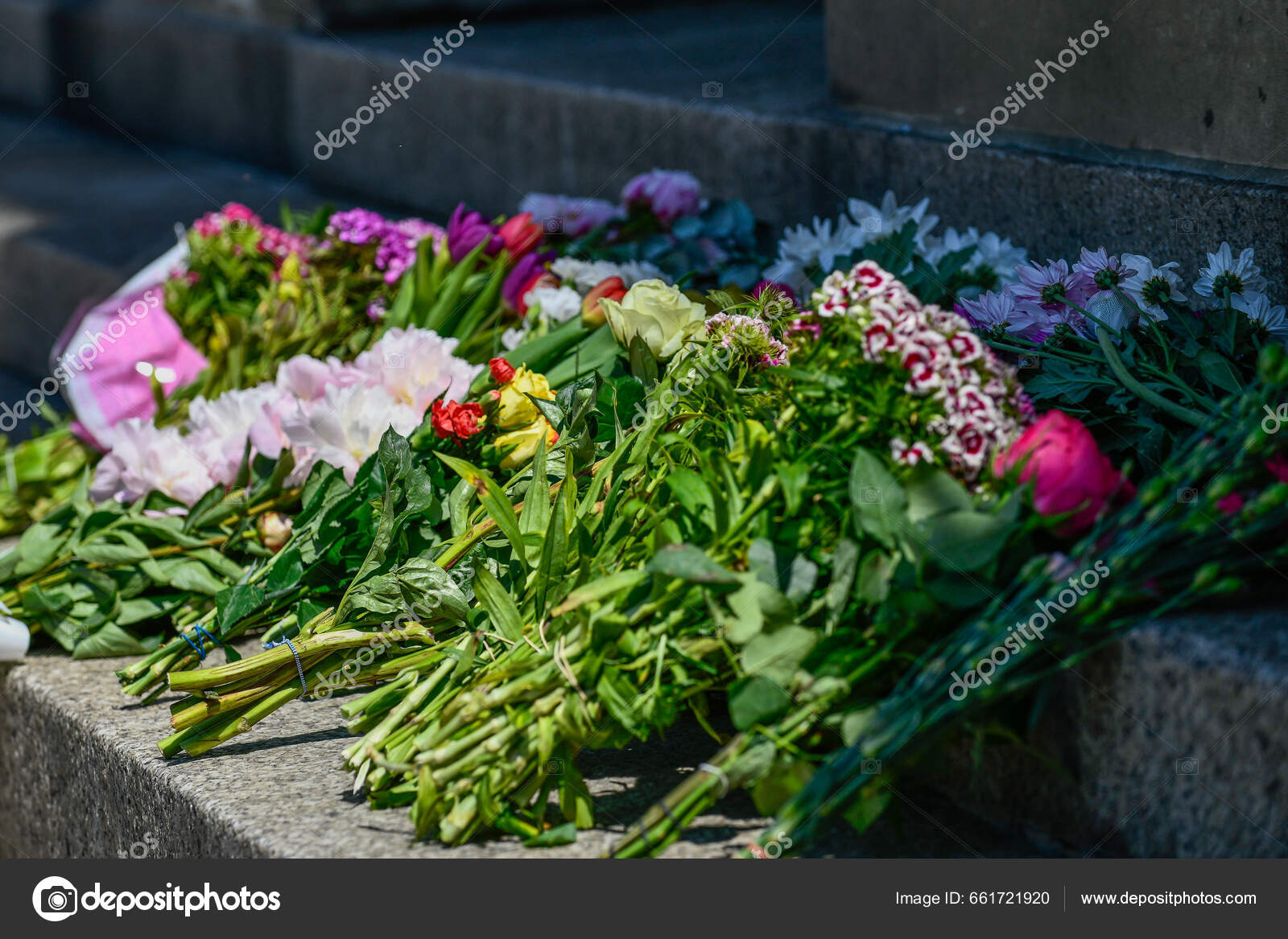 Nottingham Attacks Floral Tributes Left Steps Council House Building ...