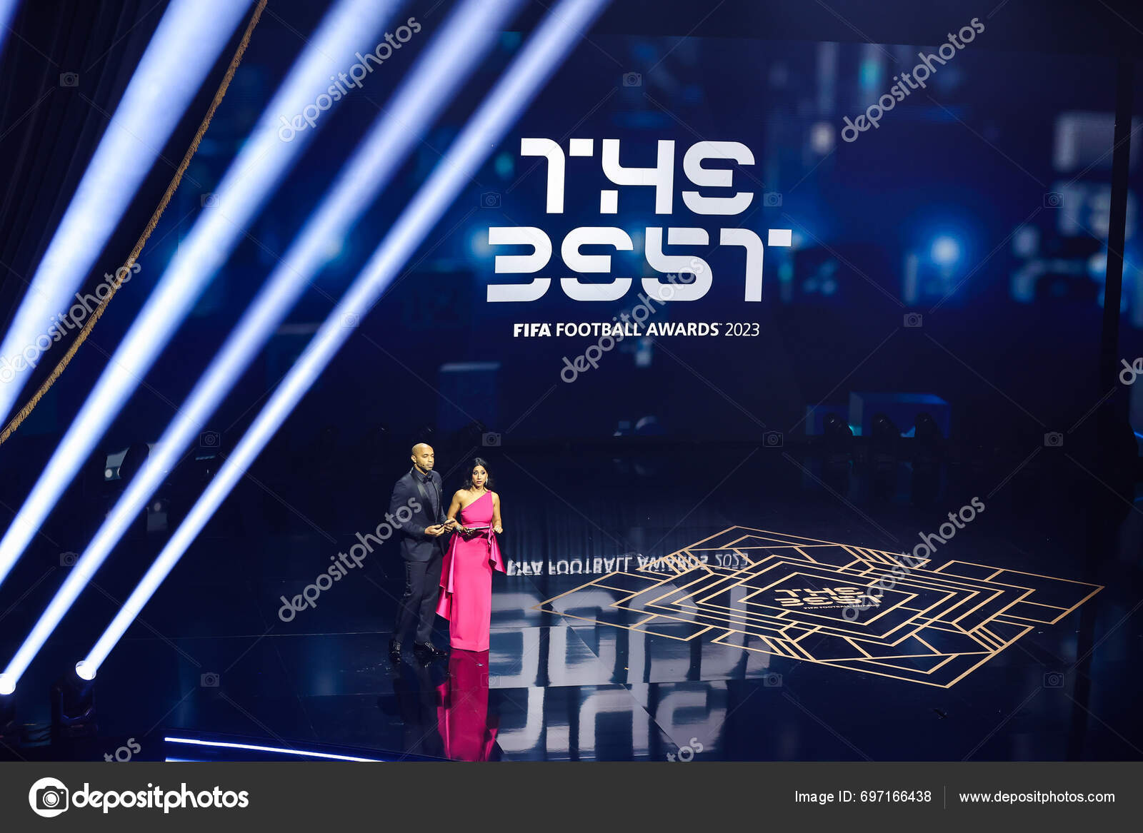 Thierry Henry Reshmin Chowdhury Stage Best Fifa Football Awards 2023 ...