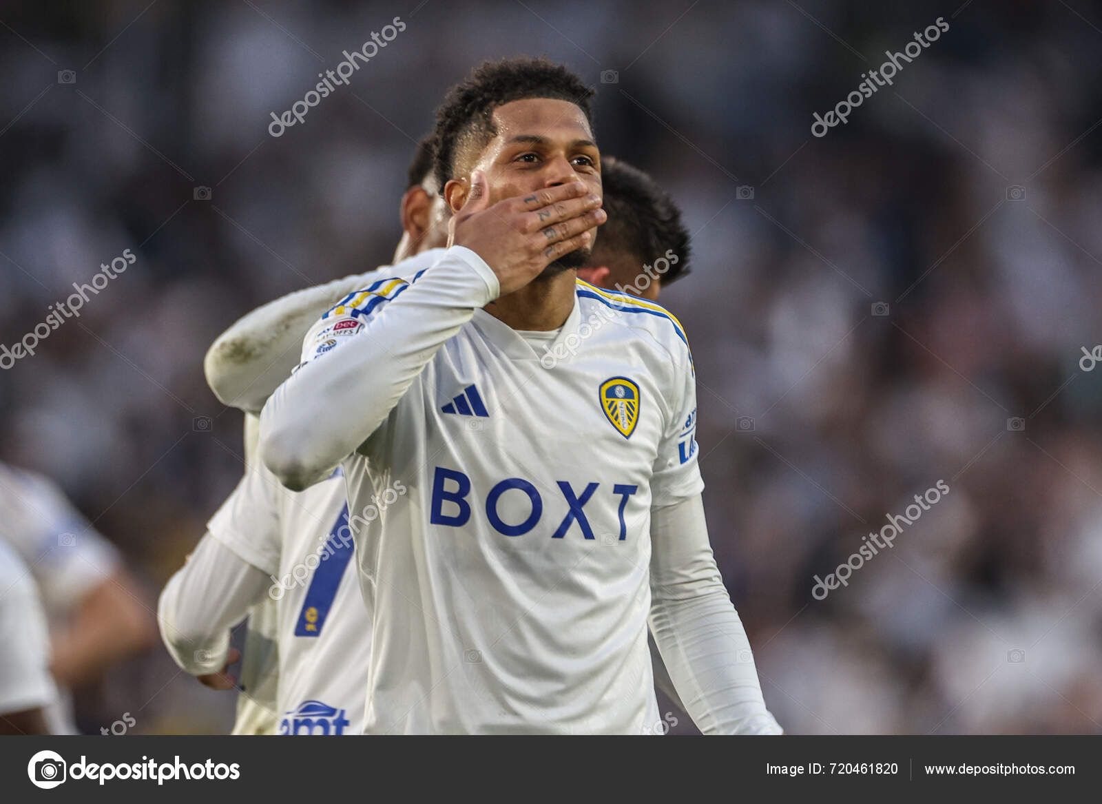 Georginio Rutter Leeds United Celebrates His Goal Make Sky Bet — Stock ...