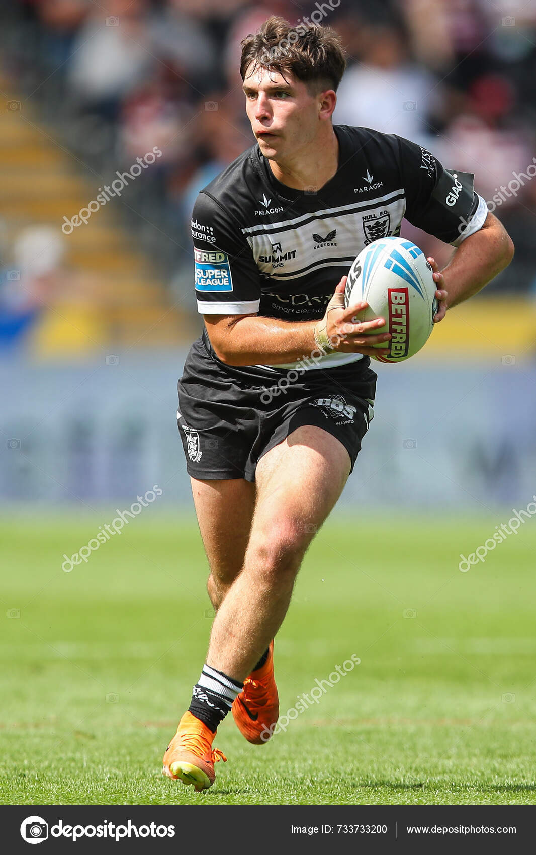 Jack Charles Hull Action Betfred Super League Match Hull Wigan — Stock ...