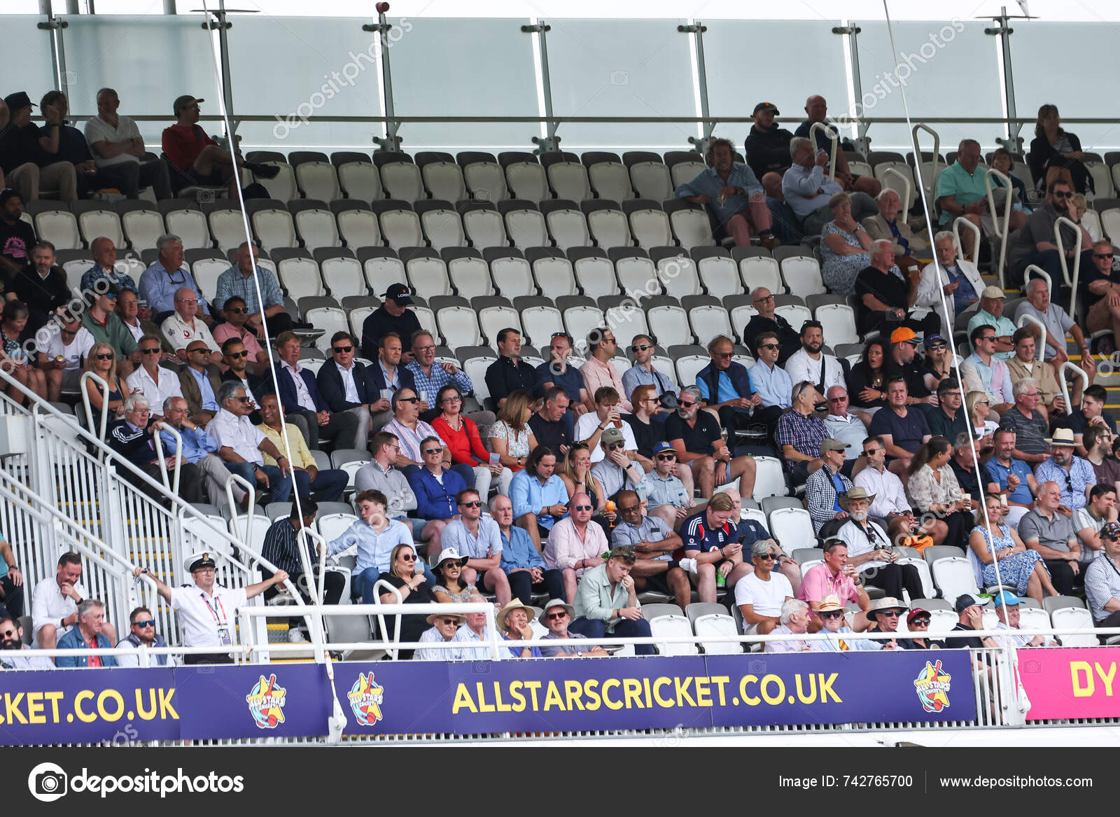 Empty Seat Stands England Men Sri Lanka 2Nd Rothesay Test — Stock ...