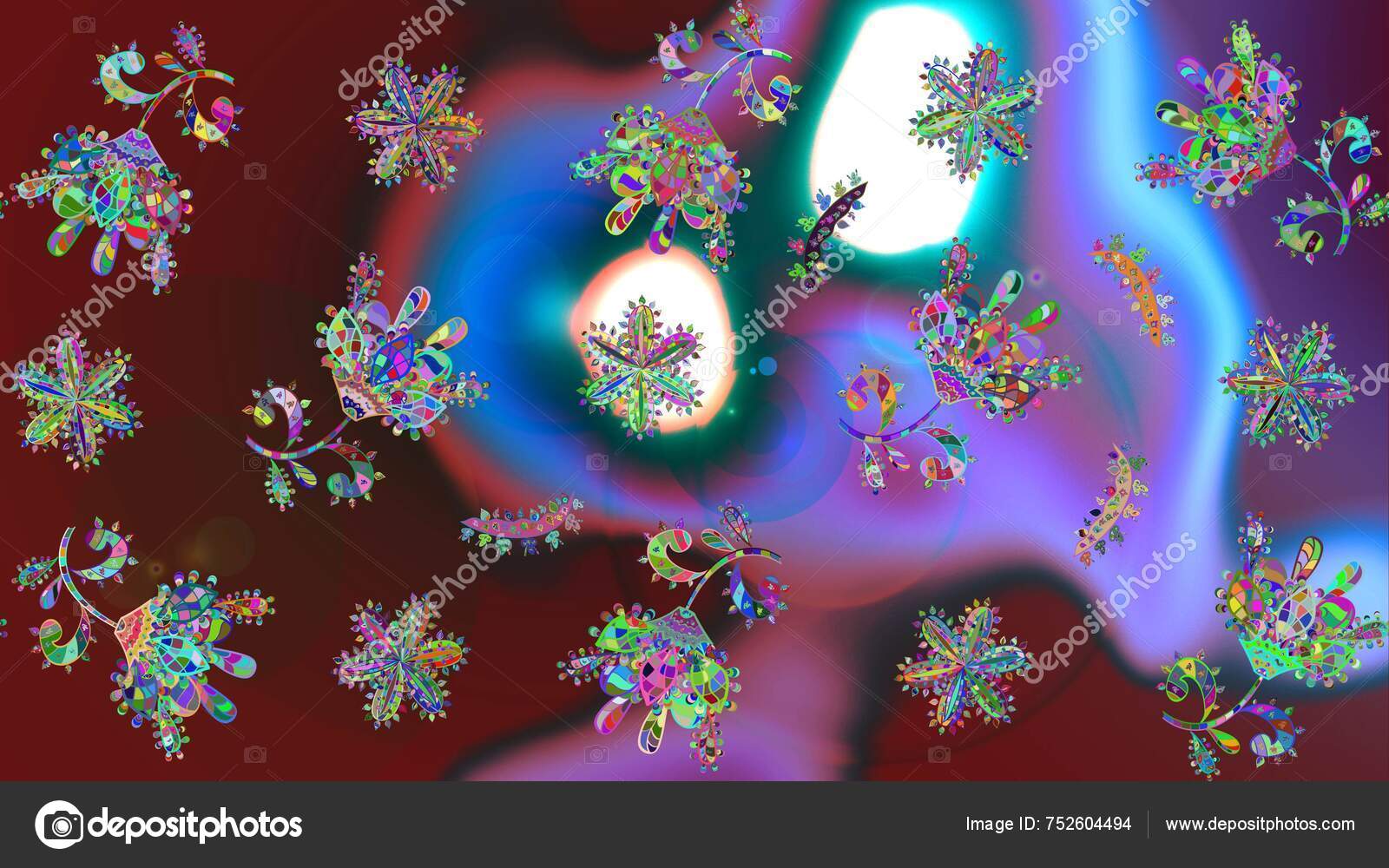 Colour Spring Theme Seamless Pattern Background Seamless Floral Pattern ...