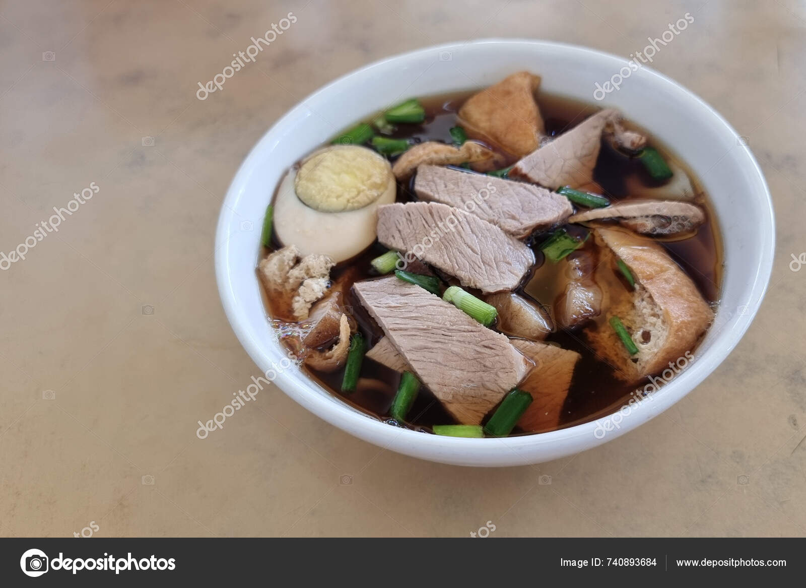Bowl Kueh Chap Soup Which Braised Pork Meat Organs Popular — Stock ...