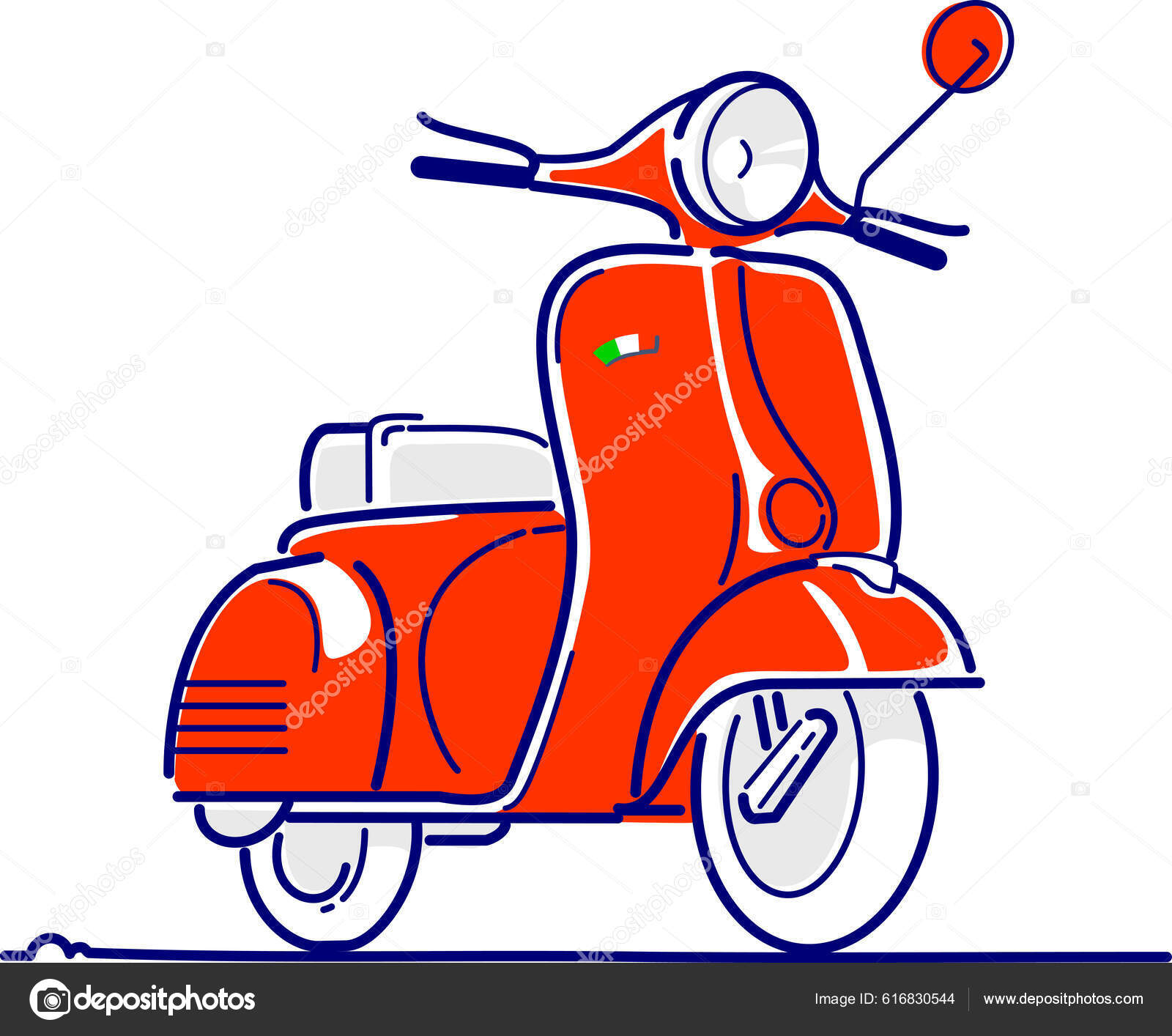 Vespa Scooter Clip Art