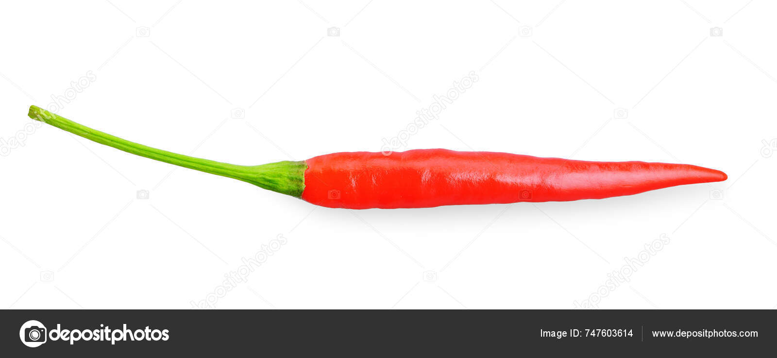 Chili Rojo Aislado Sobre Fondo Blanco Camino Recorte Chile — Foto de ...