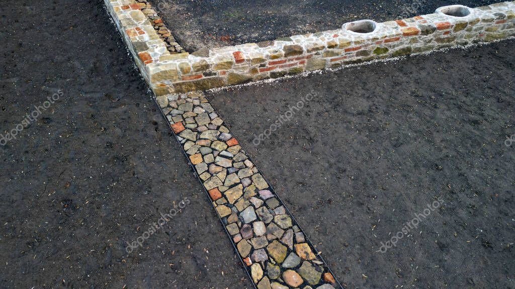 hand-stacked stone walls that you can find mostly in gardens and around ...