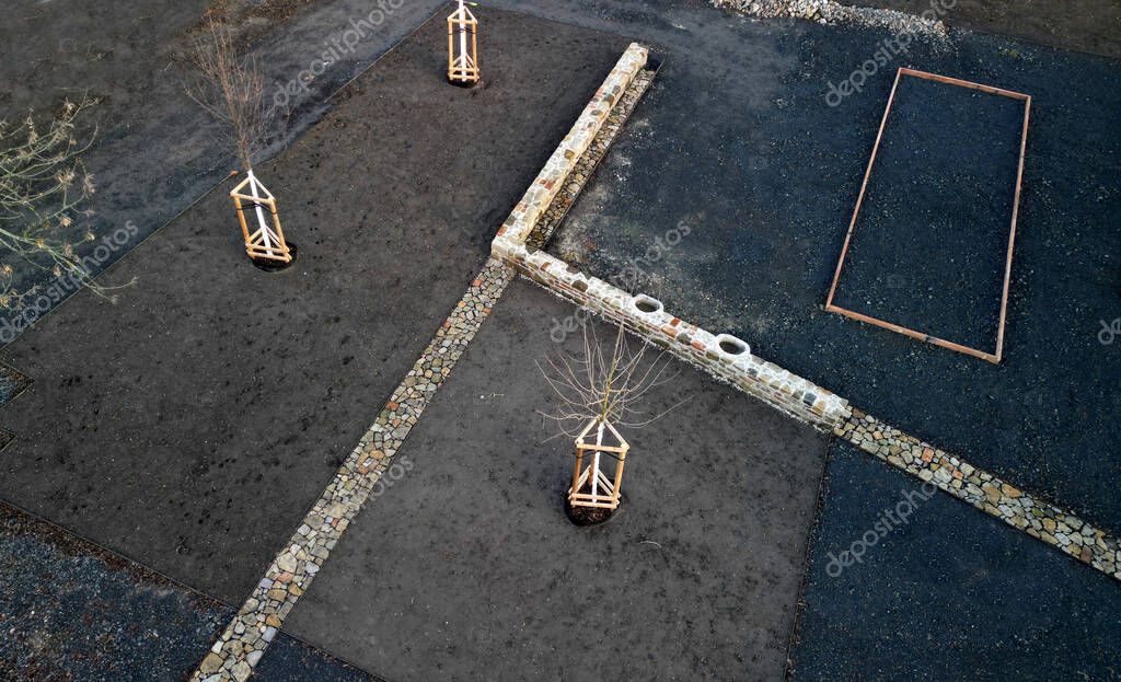 hand-stacked stone walls that you can find mostly in gardens and around ...