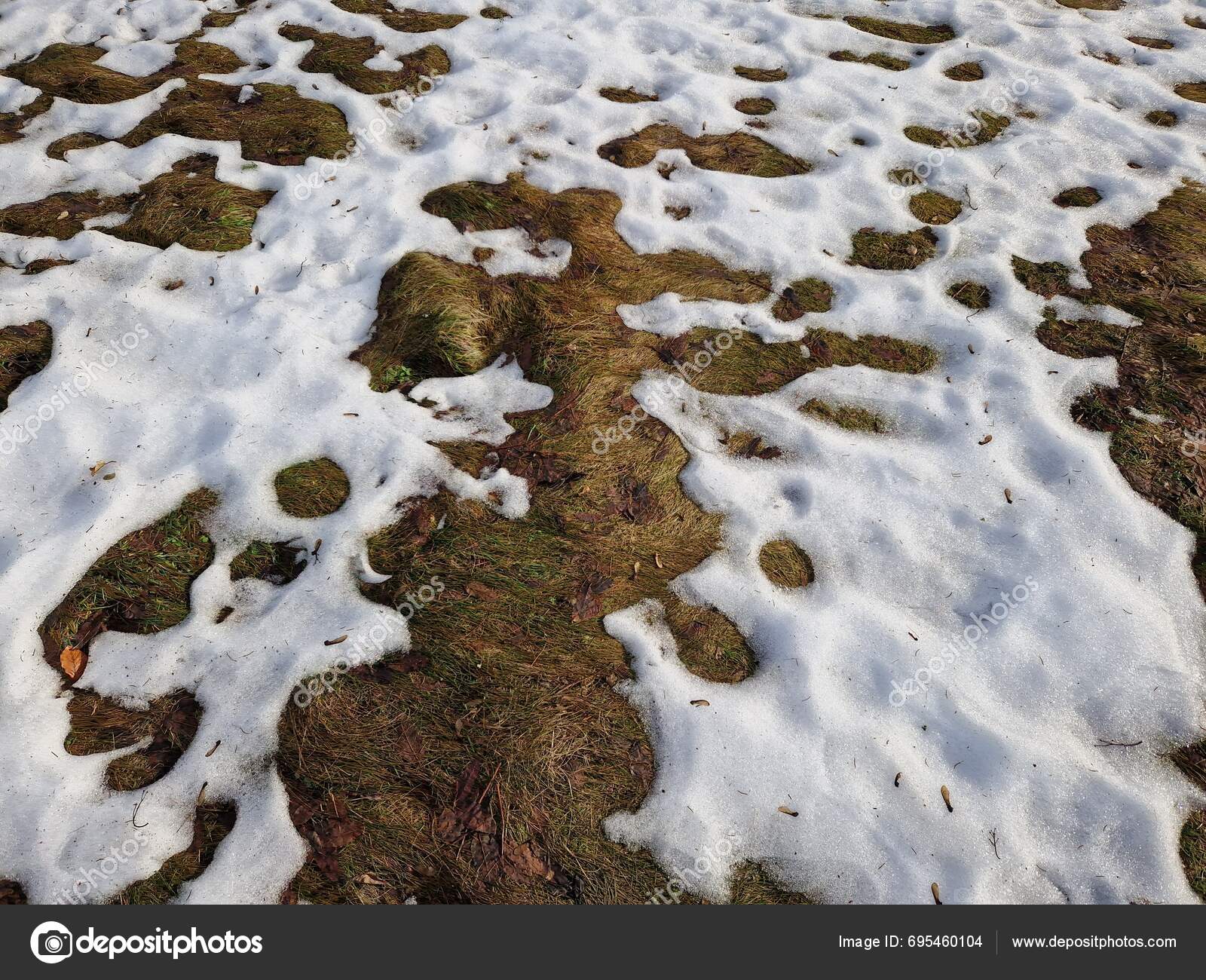 Snowman Sadly Slowly Melting Dirty Mud Lack Snow Evoke Feeling — Stock ...