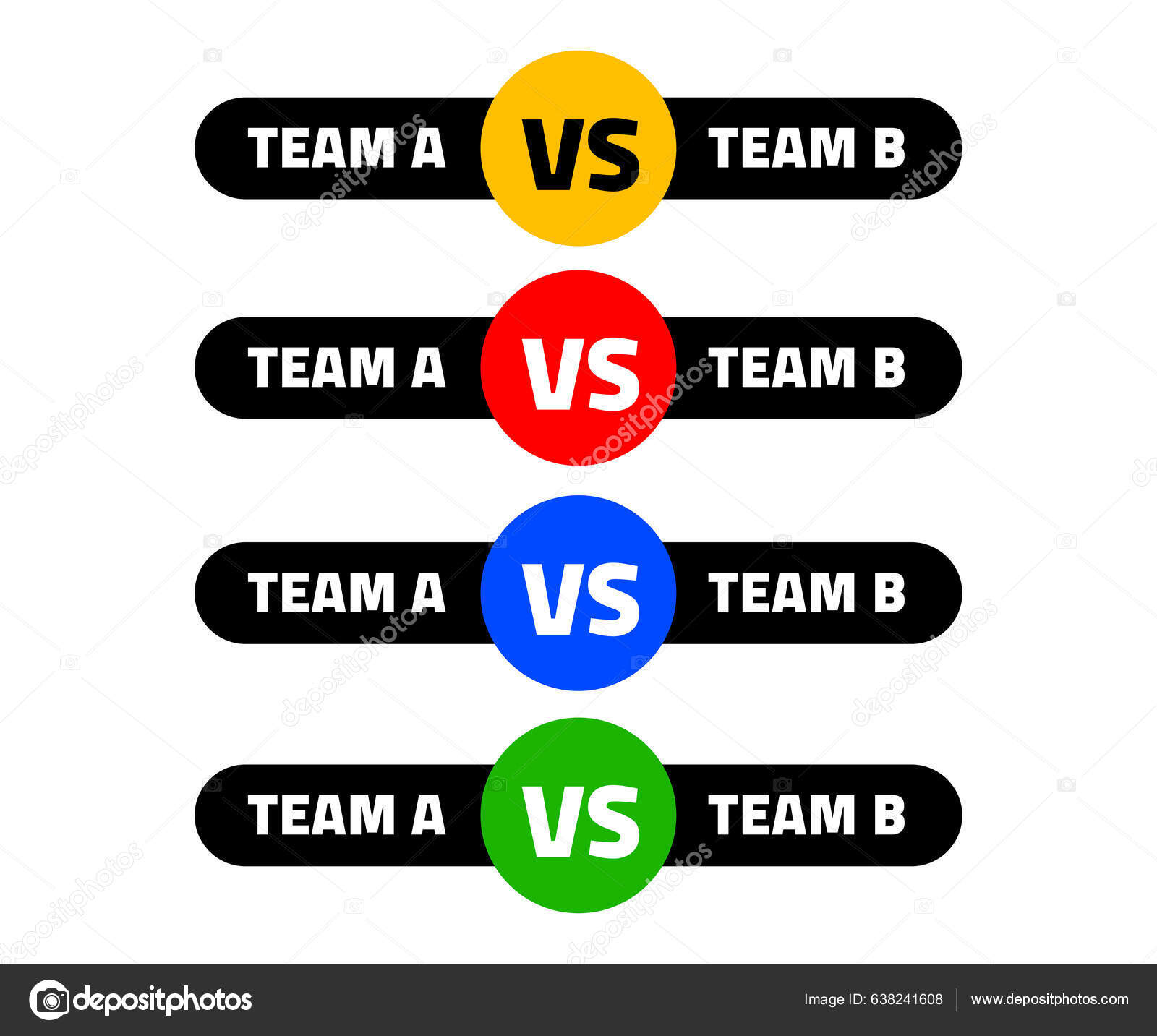 Team Set Modern Vector Illustration — Stock Photo © amazingwork #638241608