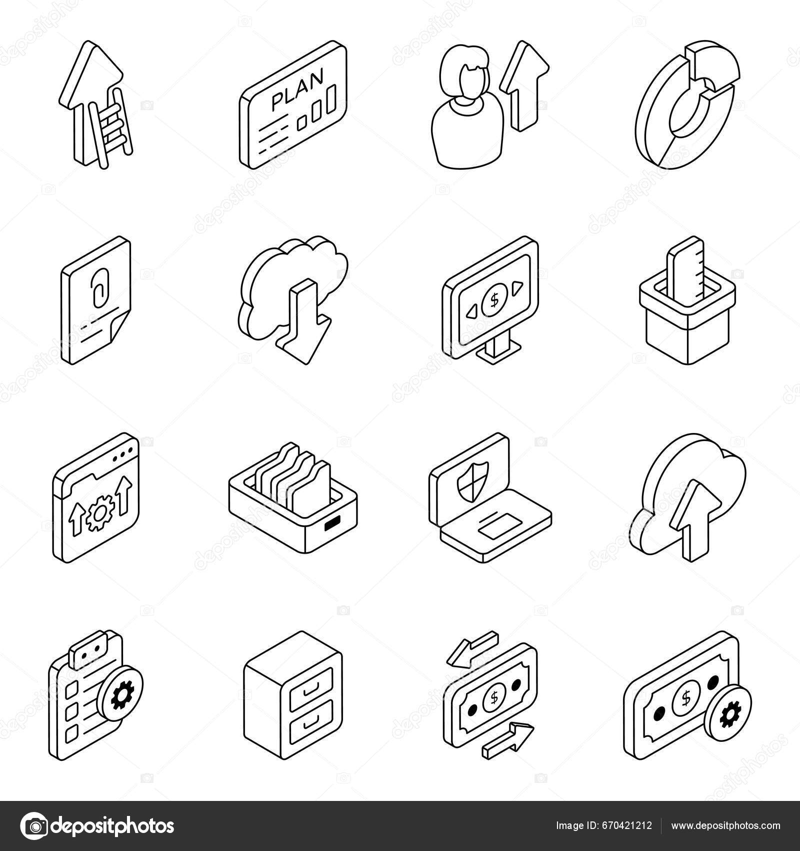 High Quality Pack Data Icons Premium Set Websites Interface Mobile ...