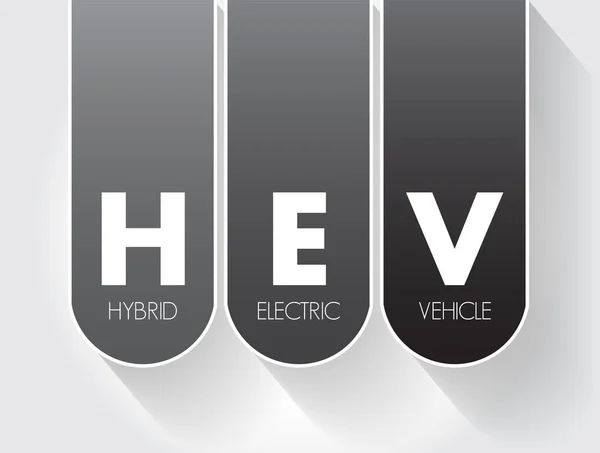 Hev Hybrid Electric Vehicle Vehicle Combines Conventional Internal ...