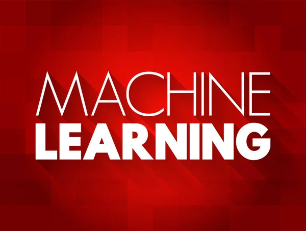 Machine Learning Study Computer Algorithms Can Improve Automatically Experience Use Stock Vector ...