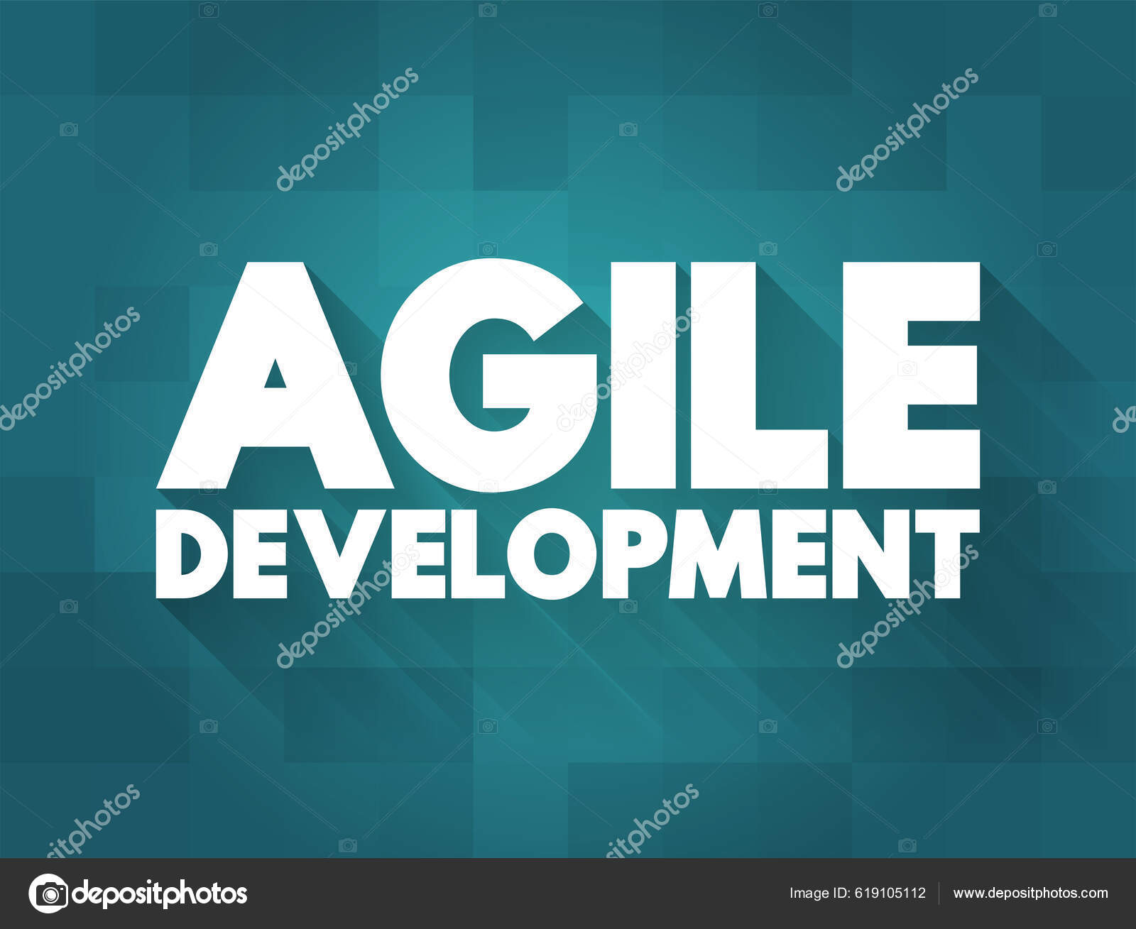 Agile Development Any Development Process Aligned Concepts Agile Manifesto Text Stock Vector by ...