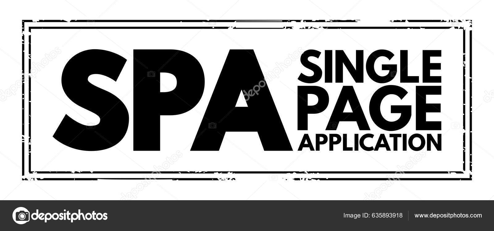 Spa Single Page Application Acronym Stamp Concept Background Stock ... Spa Single Page Application Acronym Stamp Concept Background Stock ...