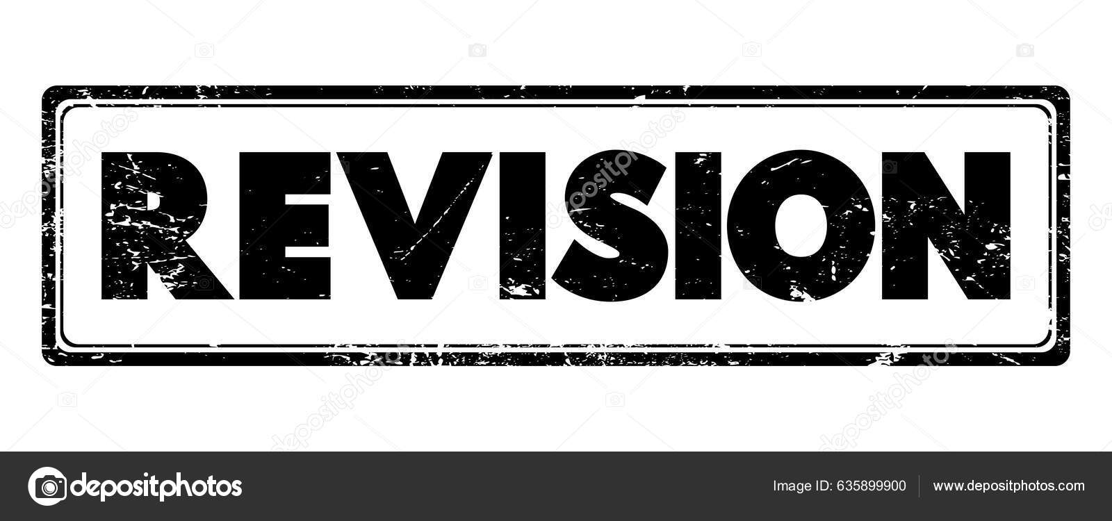 Revision Text Stamp Education Concept Background Stock Vector Image by ...
