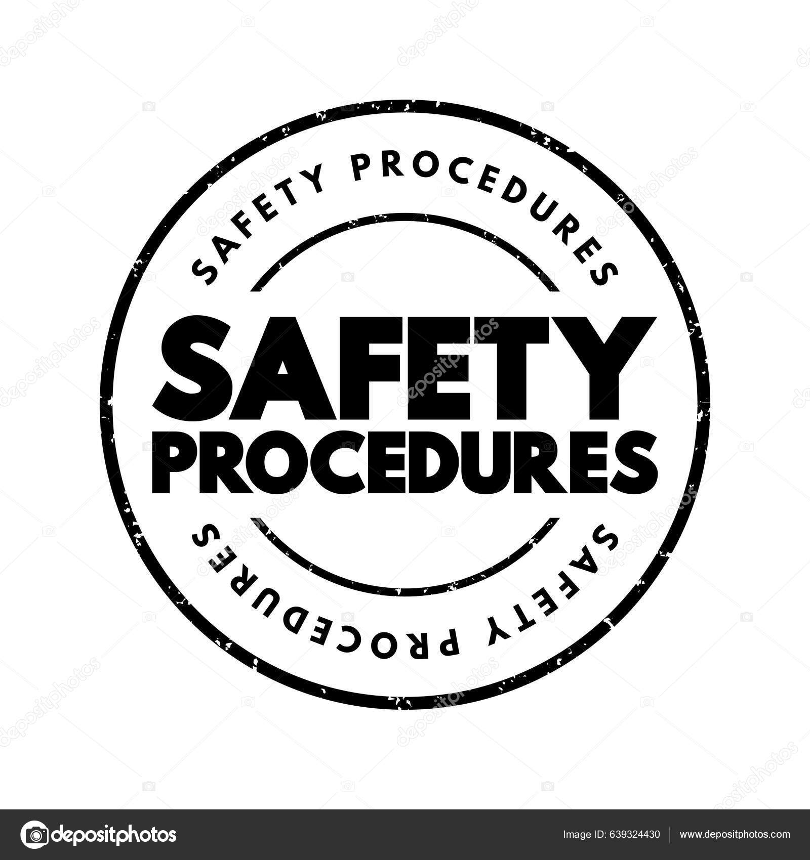 Safety Procedures Step Step Plan How Perform Work Procedure Text Stock ... Safety Procedures Step Step Plan How Perform Work Procedure Text Stock ...