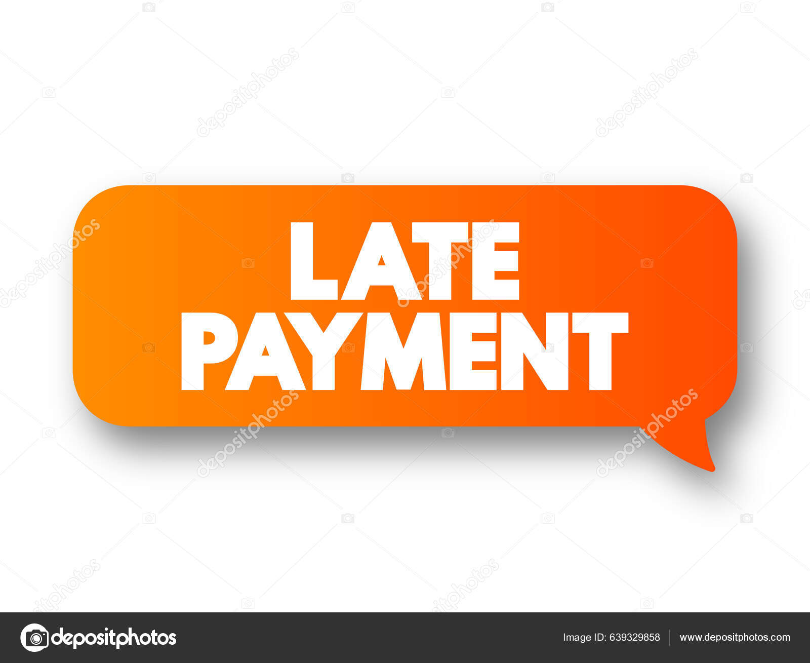 Late Payment Mount Money Borrower Sends Lender Arrives Date Payment ...