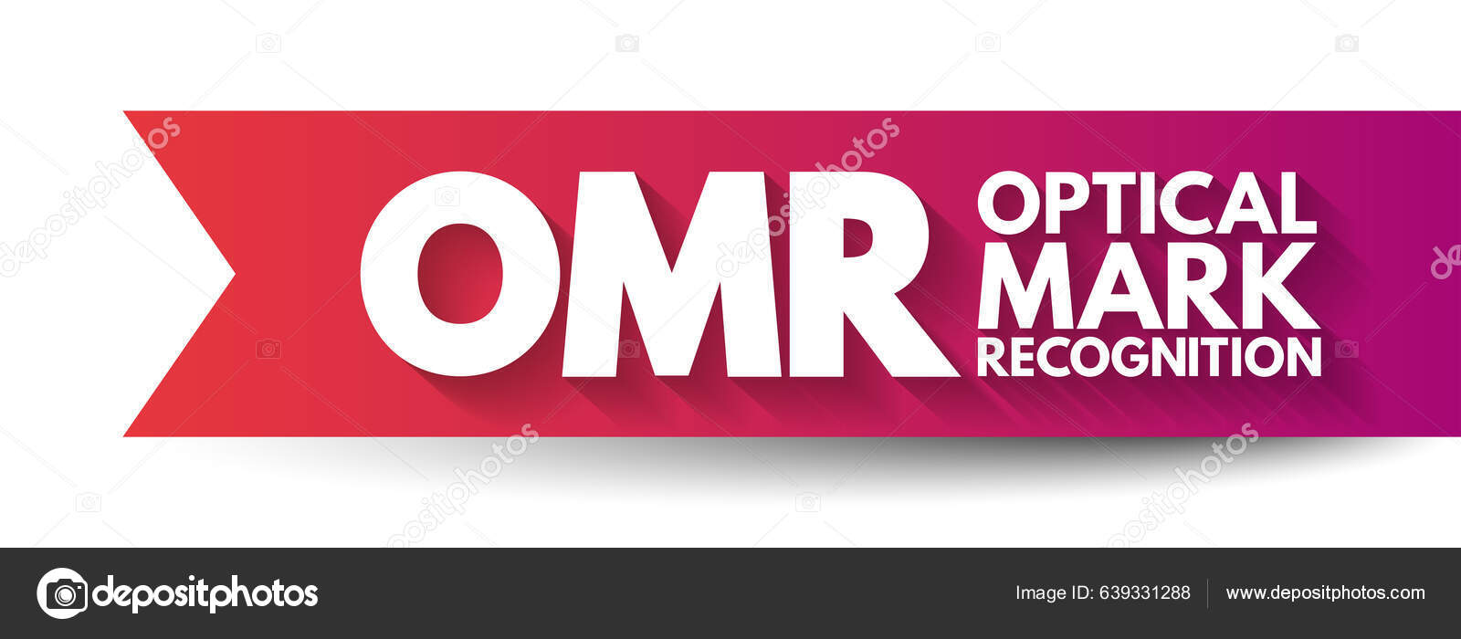 Omr Optical Mark Recognition Process Reading Information People Mark ...