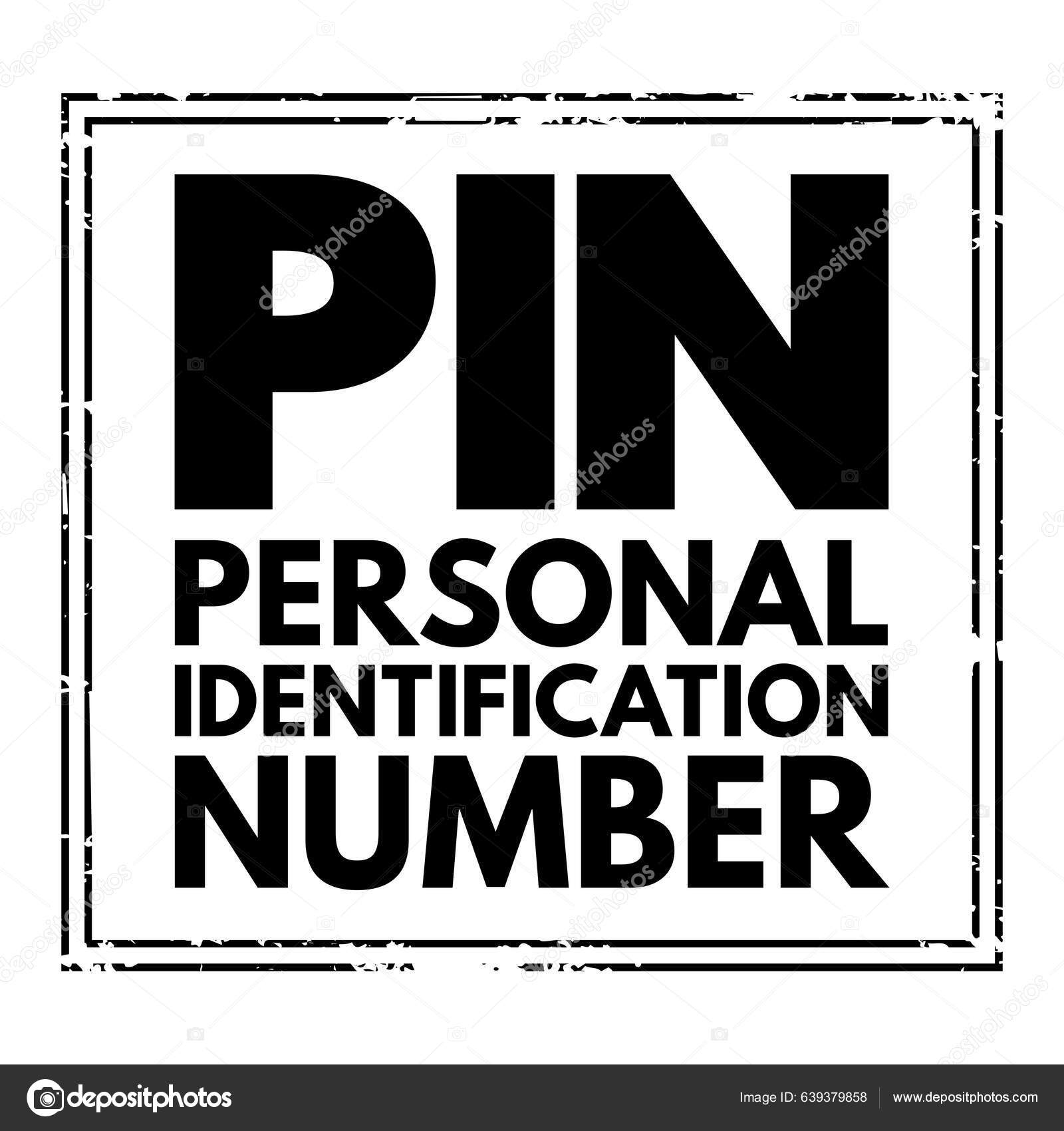 Número Identificación Personal Pin Código Acceso Utilizado Proceso ...