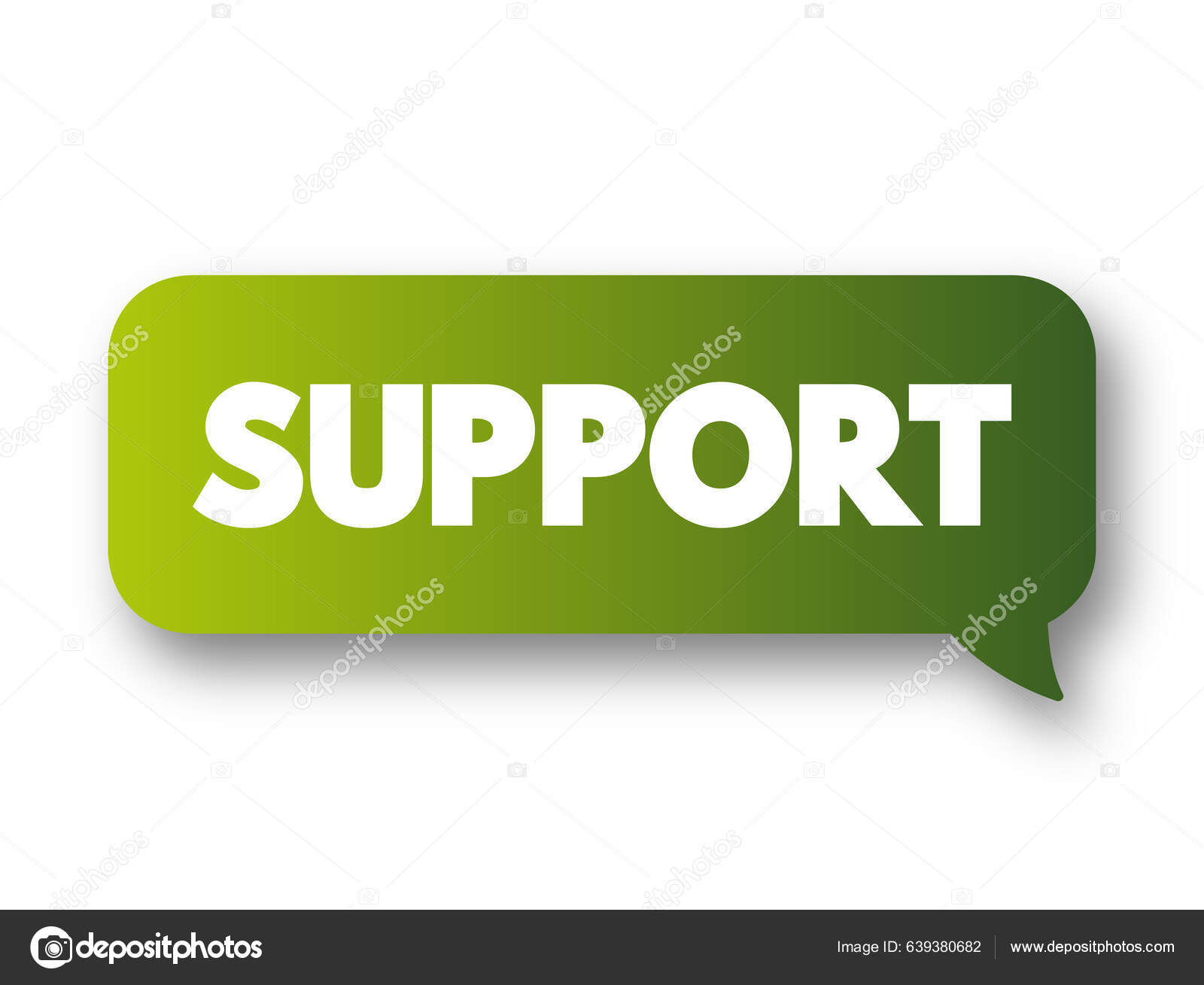 Support Text Message Bubble Concept Background Stock Vector by ©dizanna ...