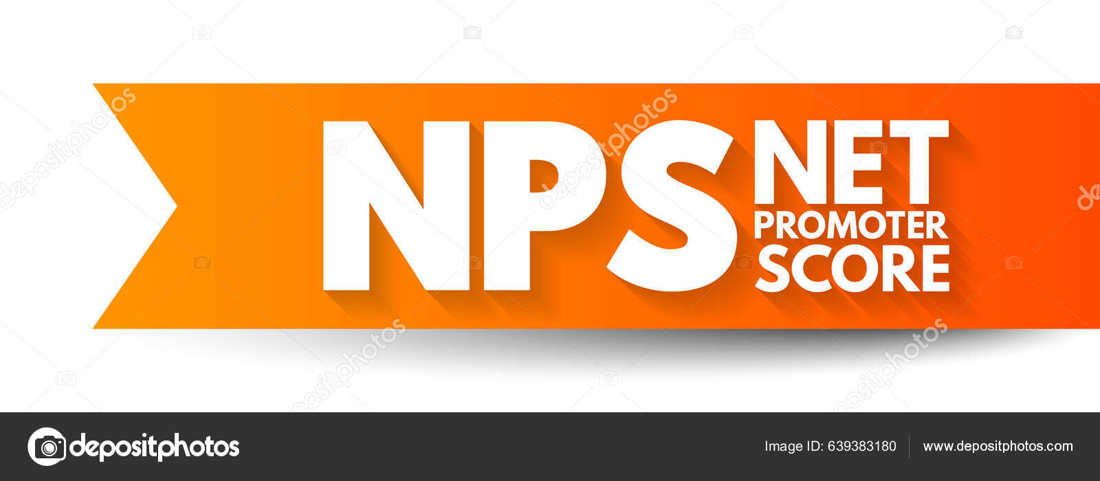 Nps Net Promoter Score Acronym Business Concept Background Stock Vector ...