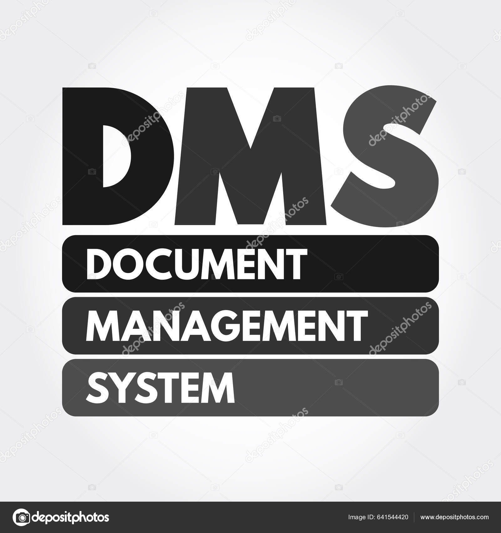 Dms Document Management System System Used Receive Track Manage Store ...