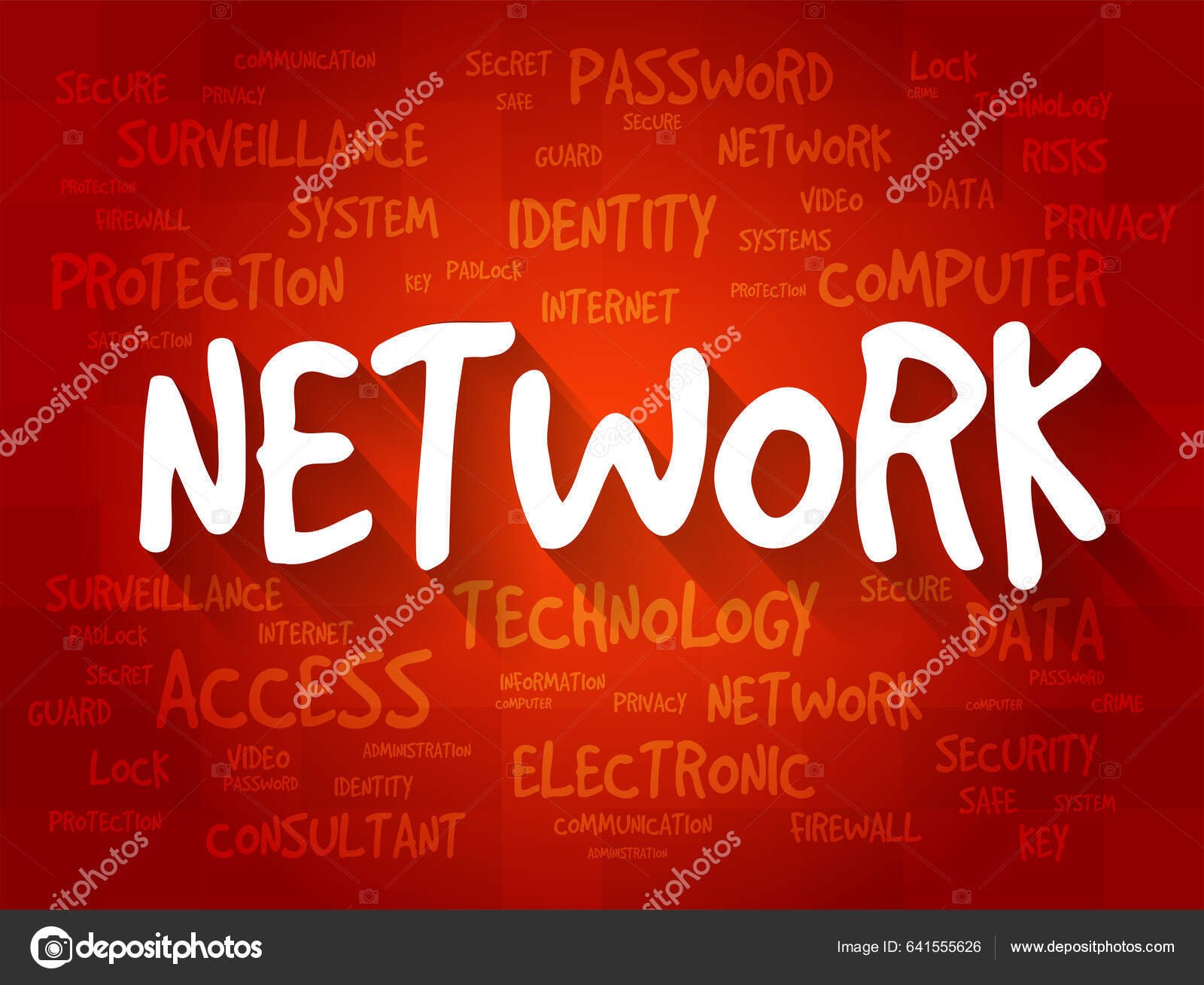 Network Word Cloud Technology Concept Background Stock Vector by ©dizanna 641555626