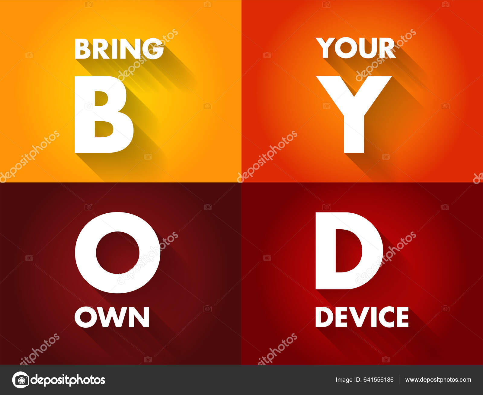 Byod Bring Your Own Device Policy Allows Employees Organization Use ...