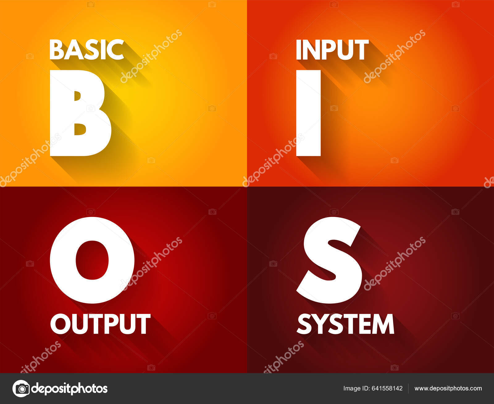 Bios Basic Input Output System Firmware Used Provide Runtime Services Stock Vector Image By
