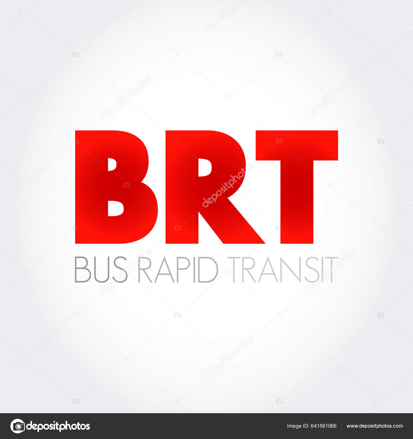 Brt Bus Rapid Transit Bus Based Public Transport System Designed Stock ...