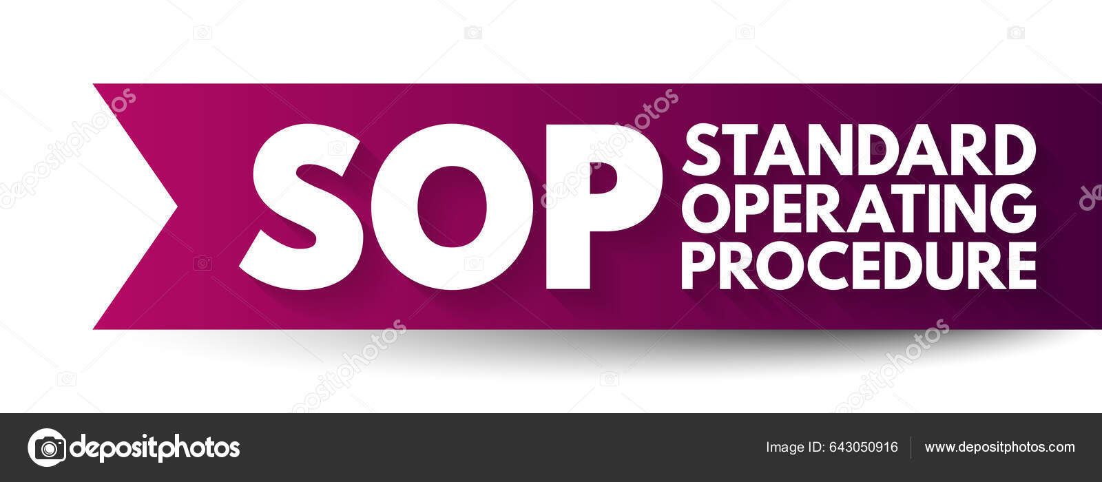 Sop Standard Operating Procedure Set Step Step Instructions Compiled Organization Stock Vector ...