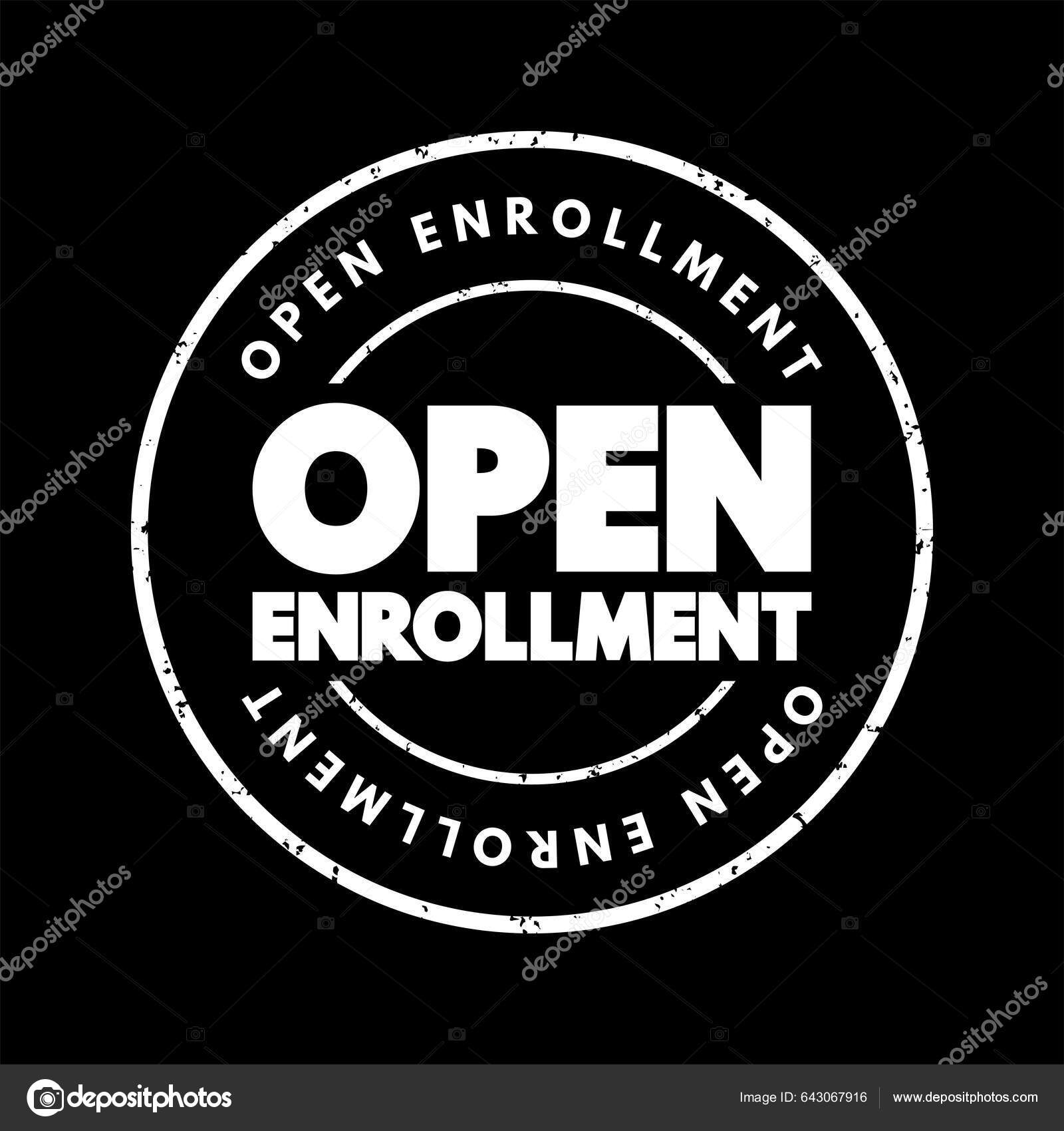 Open Enrollment Period Each Year You Can Purchase Apply Health Stock ...