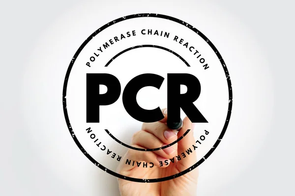 Pcr Polymerase Chain Reaction Acronym Medical Concept Background Stock ...
