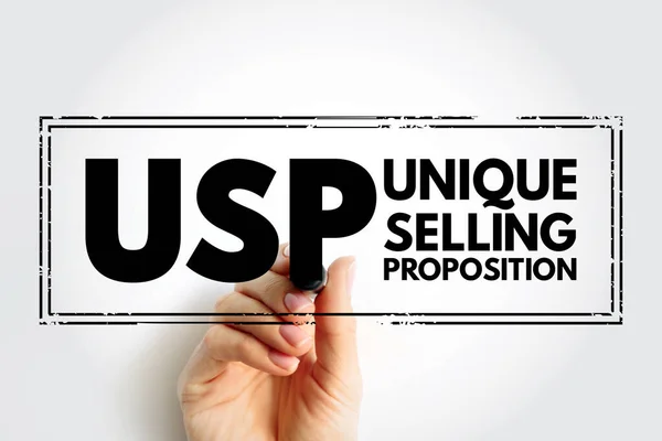 Usp Unique Selling Proposition Acronym Business Concept Background ...