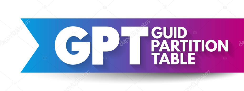 Gpt Guid Partition Table Standard Layout Partition Tables Physical ...