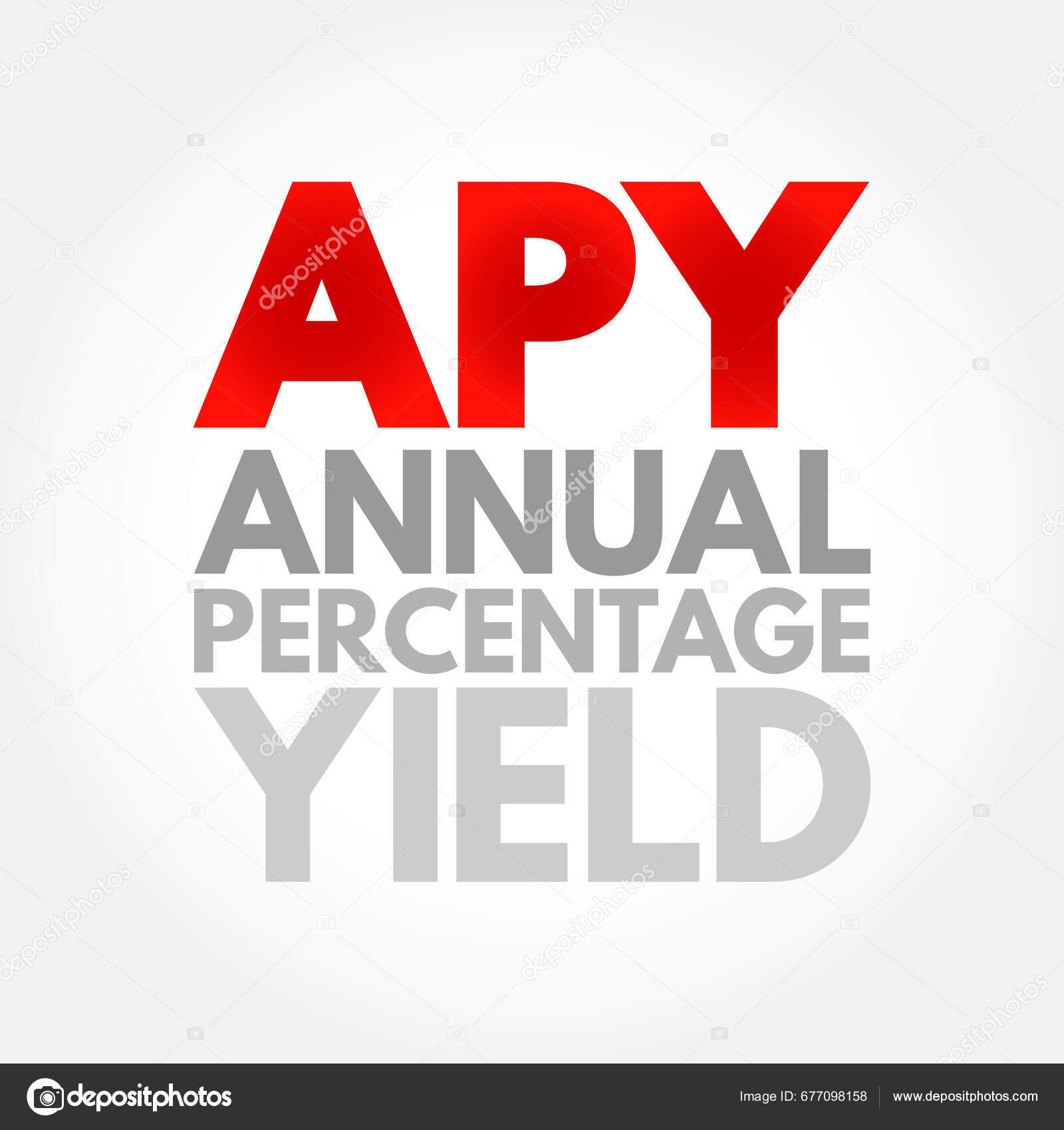 Apy Annual Percentage Yield Normalized Representation Interest Rate ...