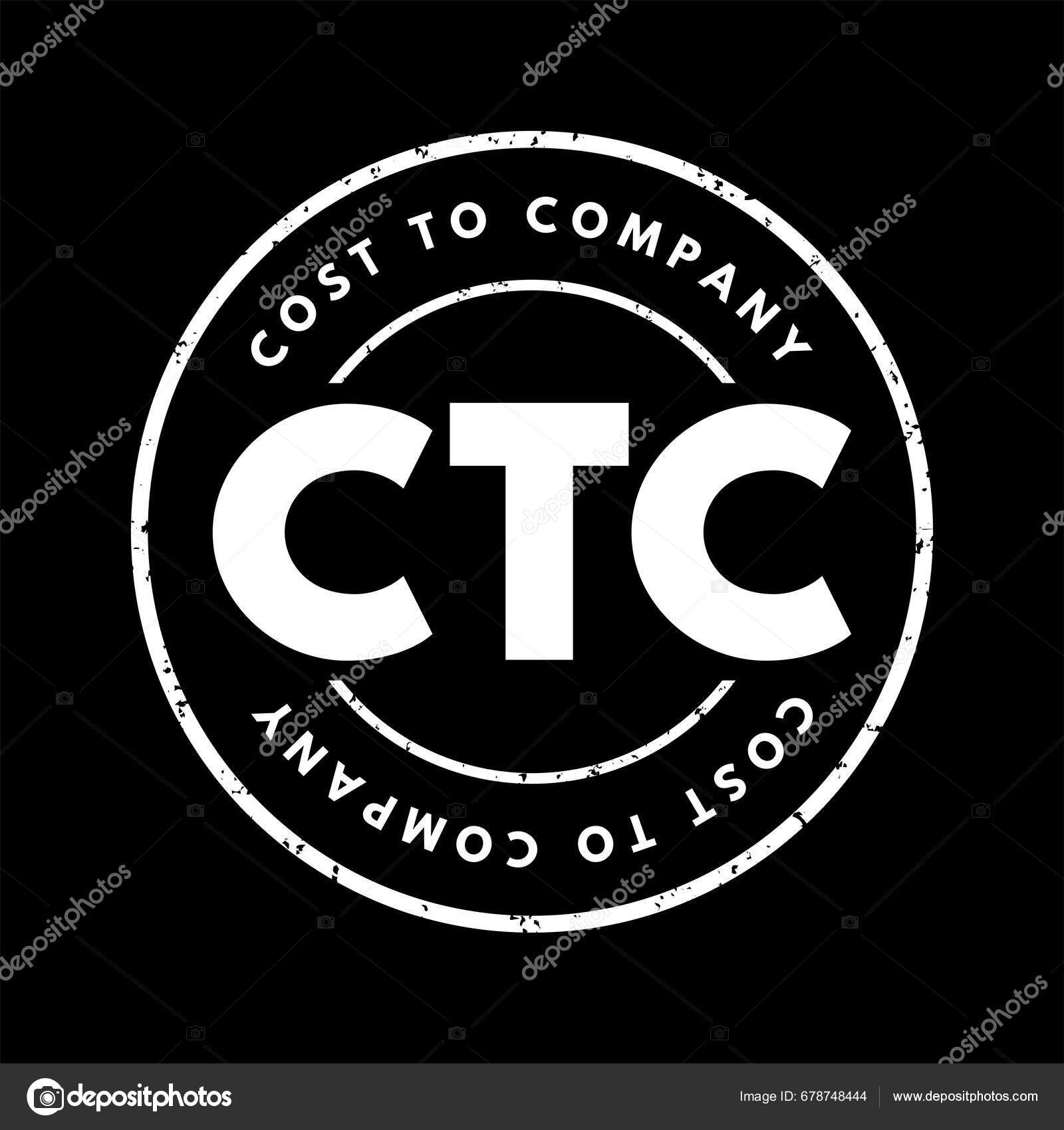 Ctc Costo Para Empresa Paquete Salarial Total Empleado Sello Texto ...