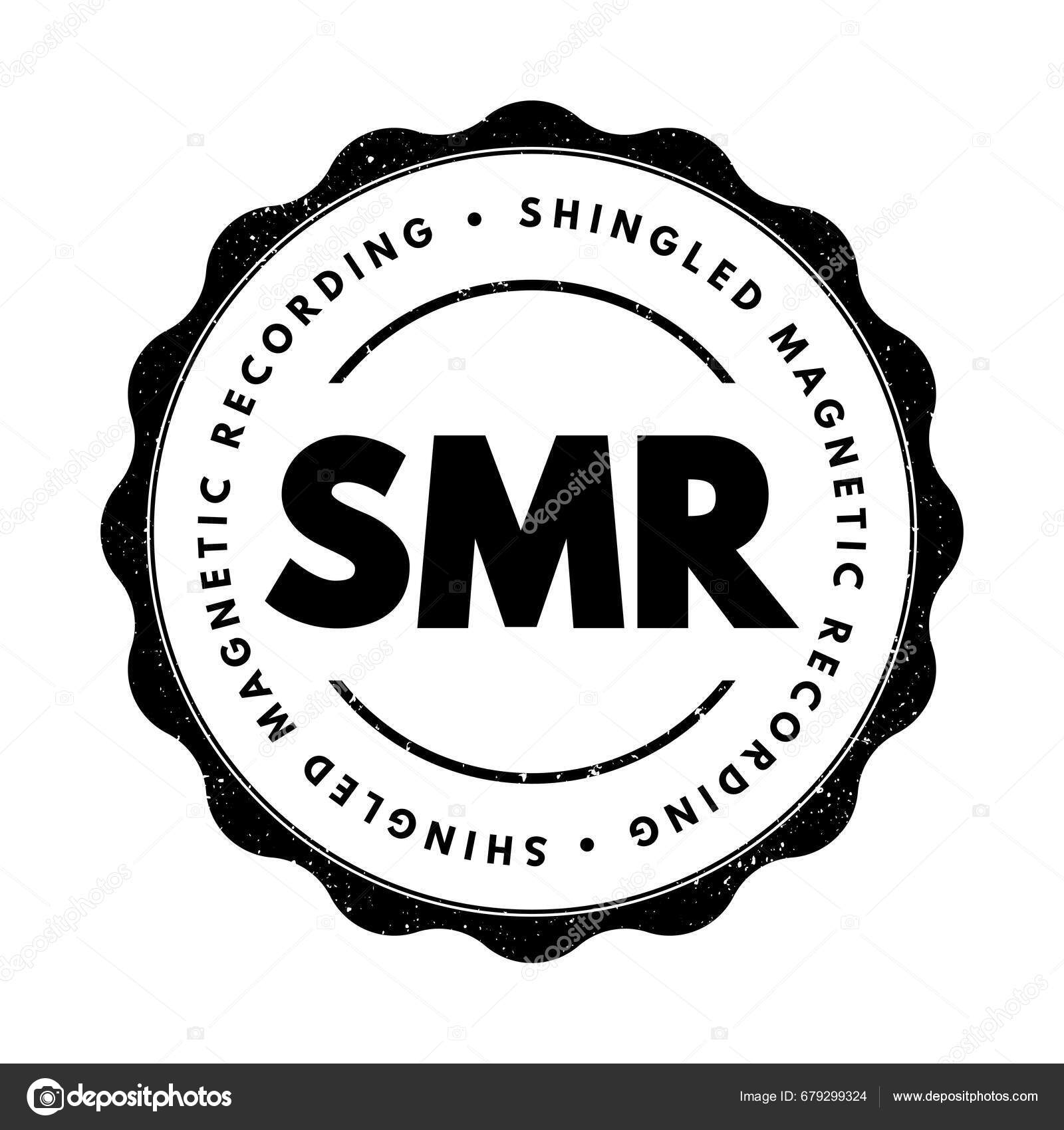 Smr Shingled Magnetic Recording Acronym Technology Concept Stamp Stock ...