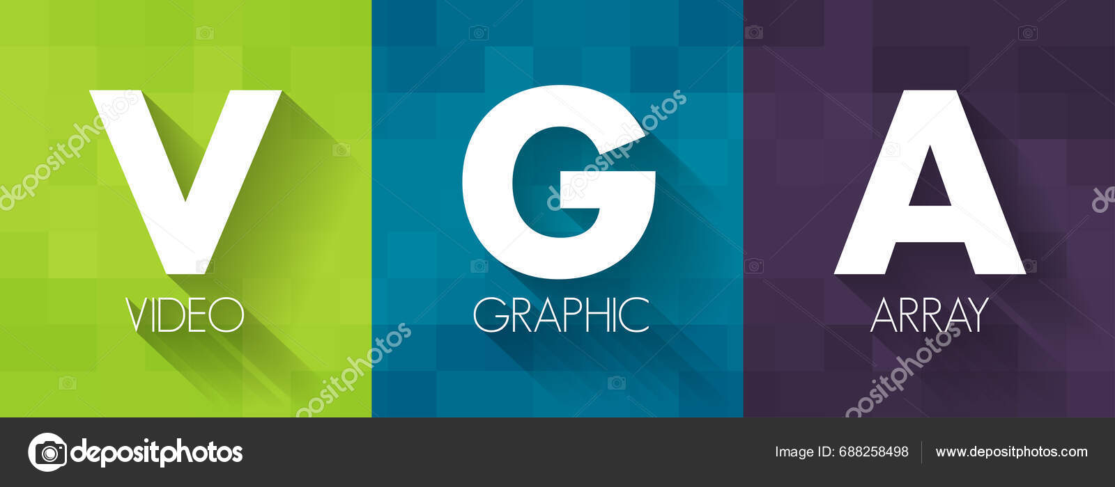 Vga Video Graphic Array Video Display Controller Accompanying Facto ...