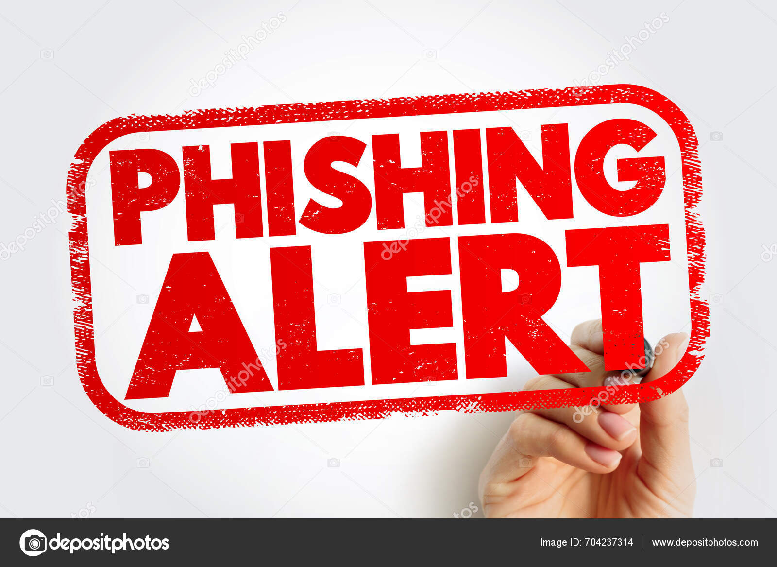 Phishing Alert Scam Effort Steal Your Personal Information Text Concept ...