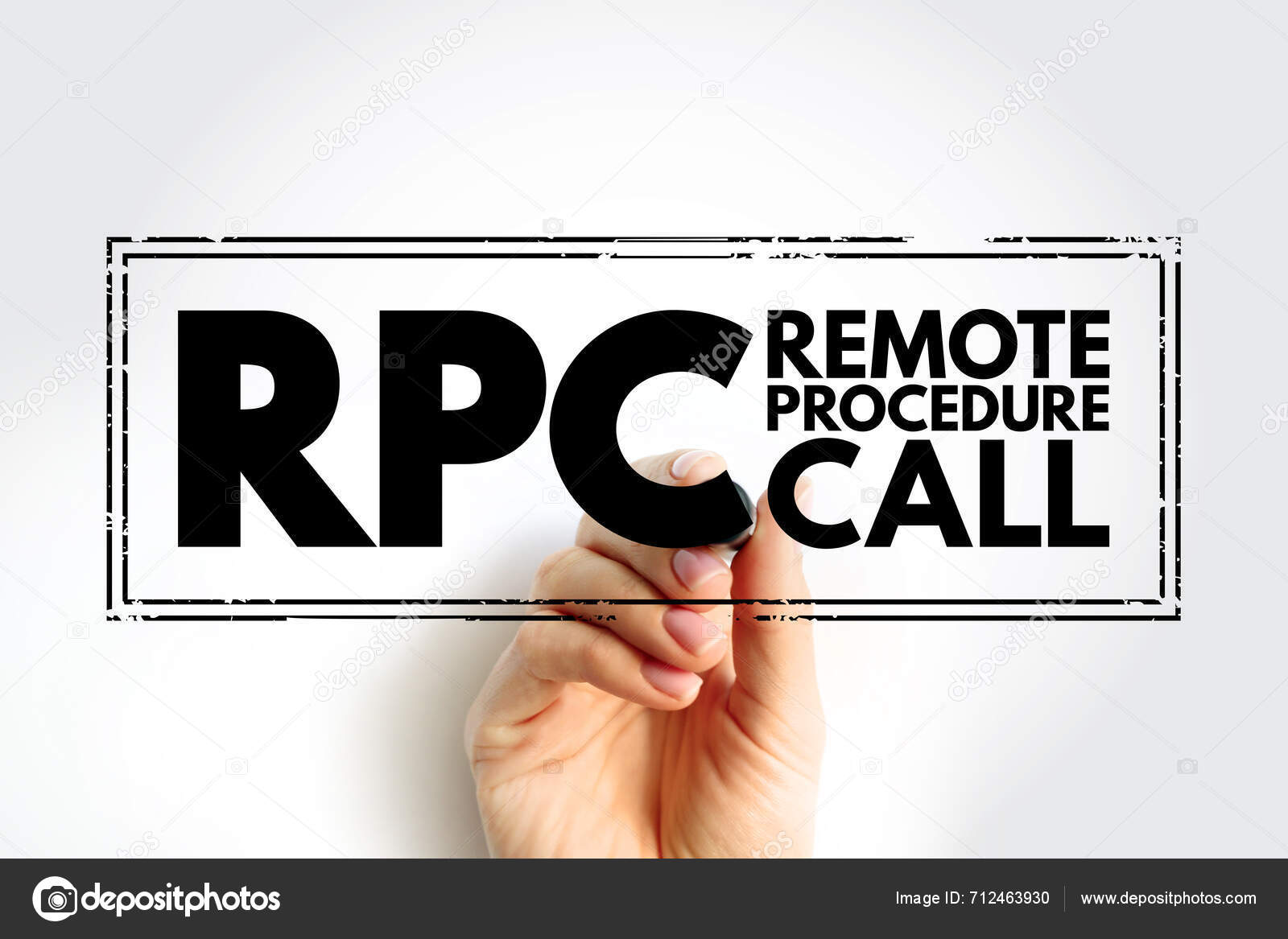 Rpc Remote Procedure Call Protocolo Comunicación Software Que Programa Puede — Foto de stock ...