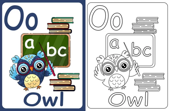 Kids Abc Cards Letter Study Set English Alphabet Food Animals Stock Vector by ©sycikovao 671399602