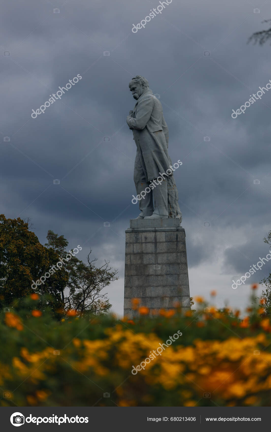 Monument Taras Shevchenko Ukrainian Poet Writer Artist Public Political ...