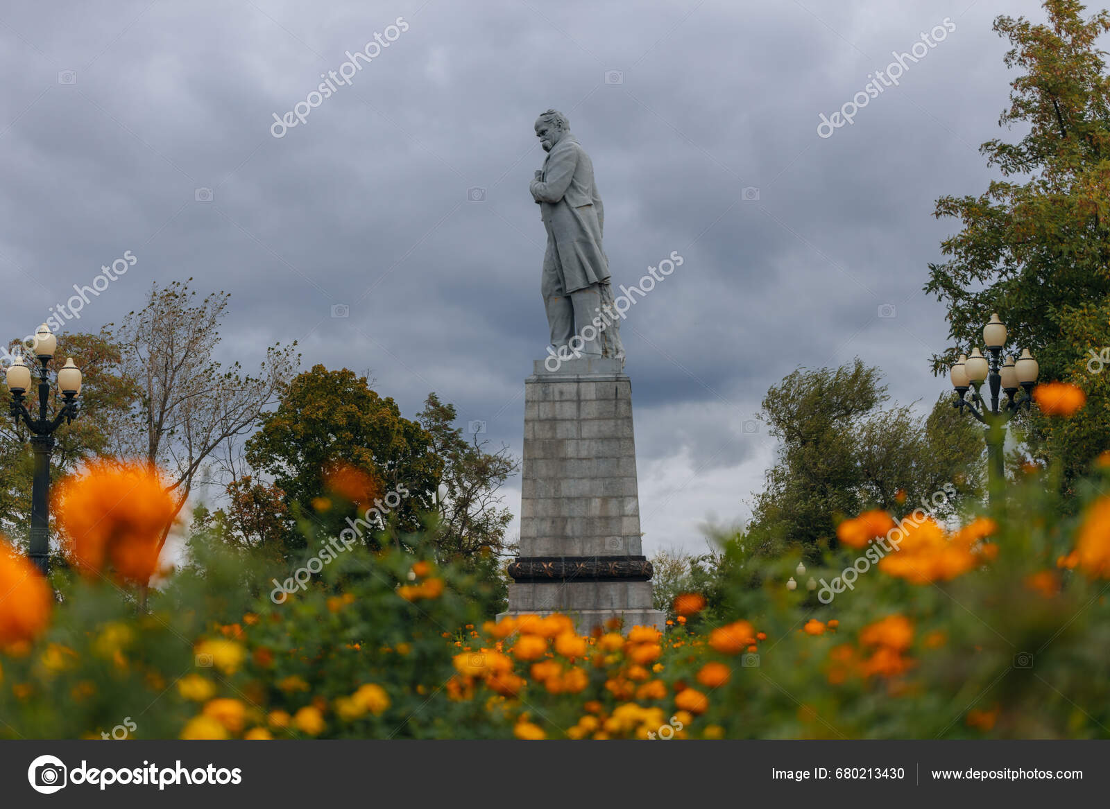 Monument Taras Shevchenko Ukrainian Poet Writer Artist Public Political ...