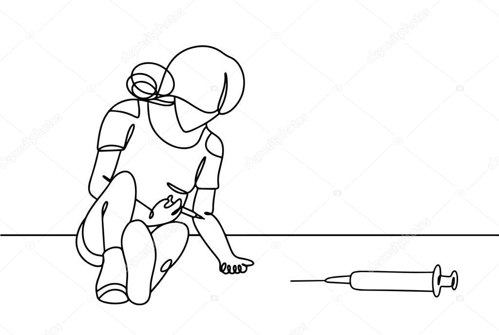 La mujer inyectó una dosis letal de la droga. La lucha contra las ...