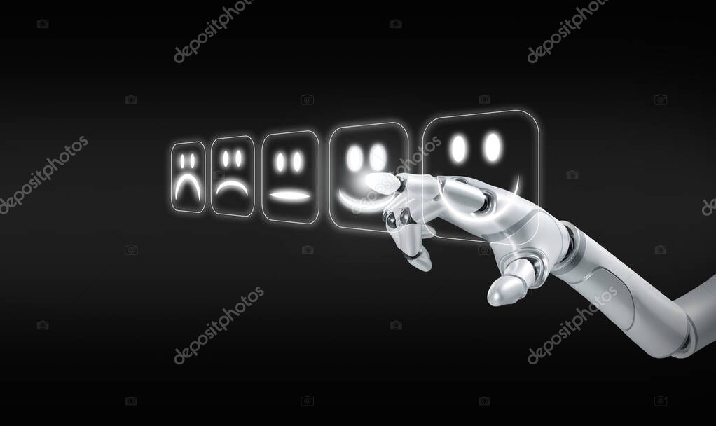 El robot AI se vuelve sensible y consciente. Conciencia artificial ...